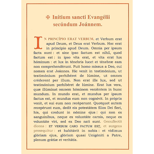 Altar Cards - Angelus Press