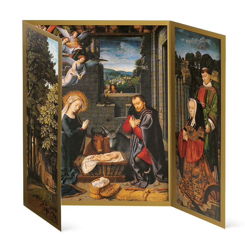 Gerard David: The Nativity Triptych Christmas Card - Angelus Press