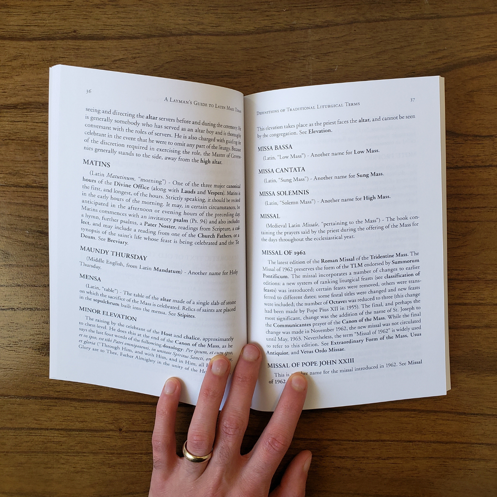 A Layman's Guide to Latin Mass Terms - Angelus Press