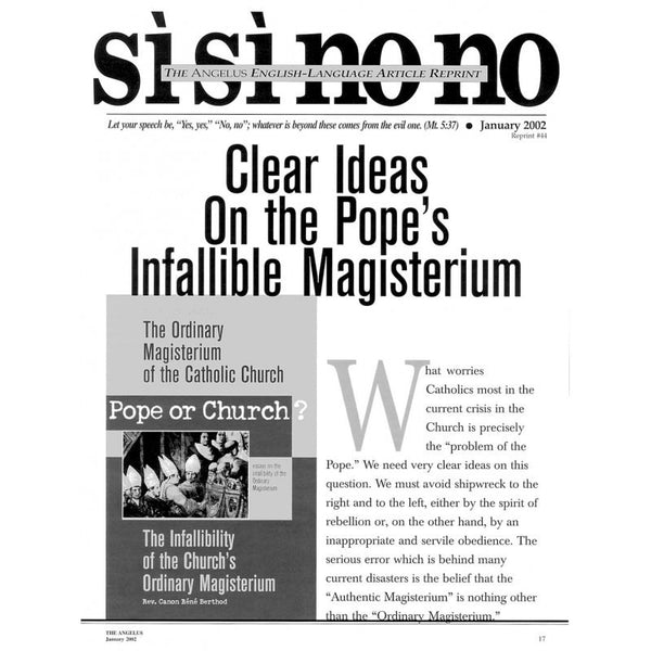Sisinono #44 Jan 2002 - Angelus Press