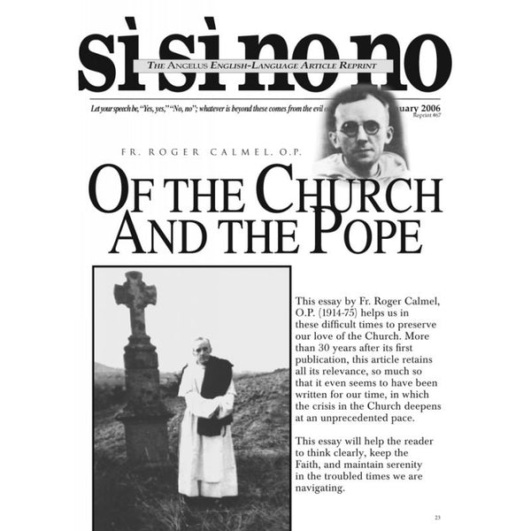 Sisinono #67 Jan 2006 - Angelus Press