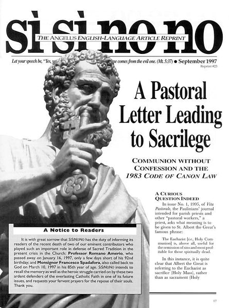 Sisinono #23 Sep 97 - Angelus Press